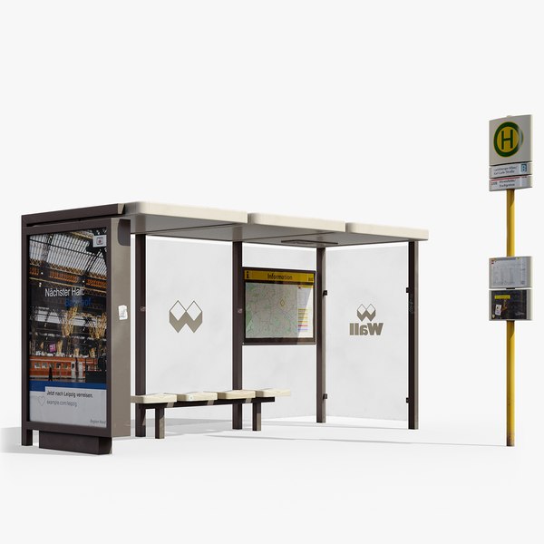 Free 3D Bus-Stop Models | TurboSquid
