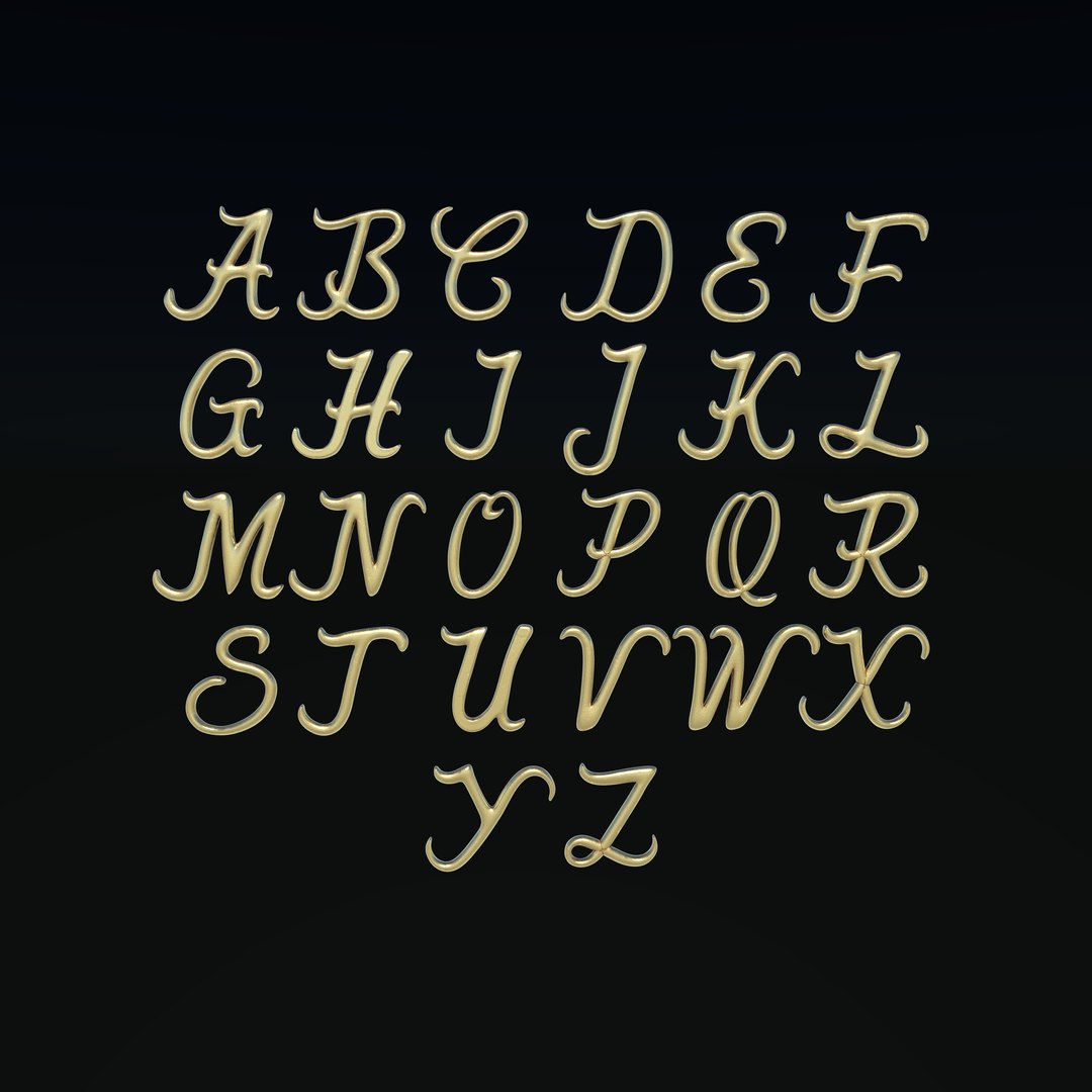Cool Alphabet Font 3D Model 3D Model - TurboSquid 2336085