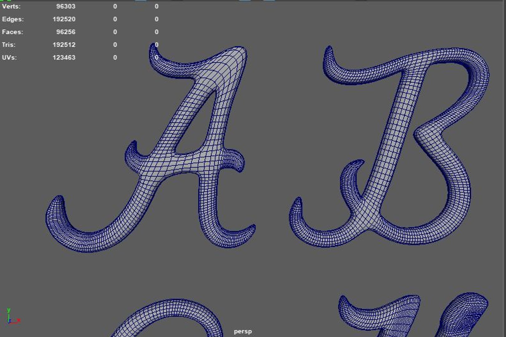 Cool Alphabet Font 3D Model 3D Model - TurboSquid 2336085