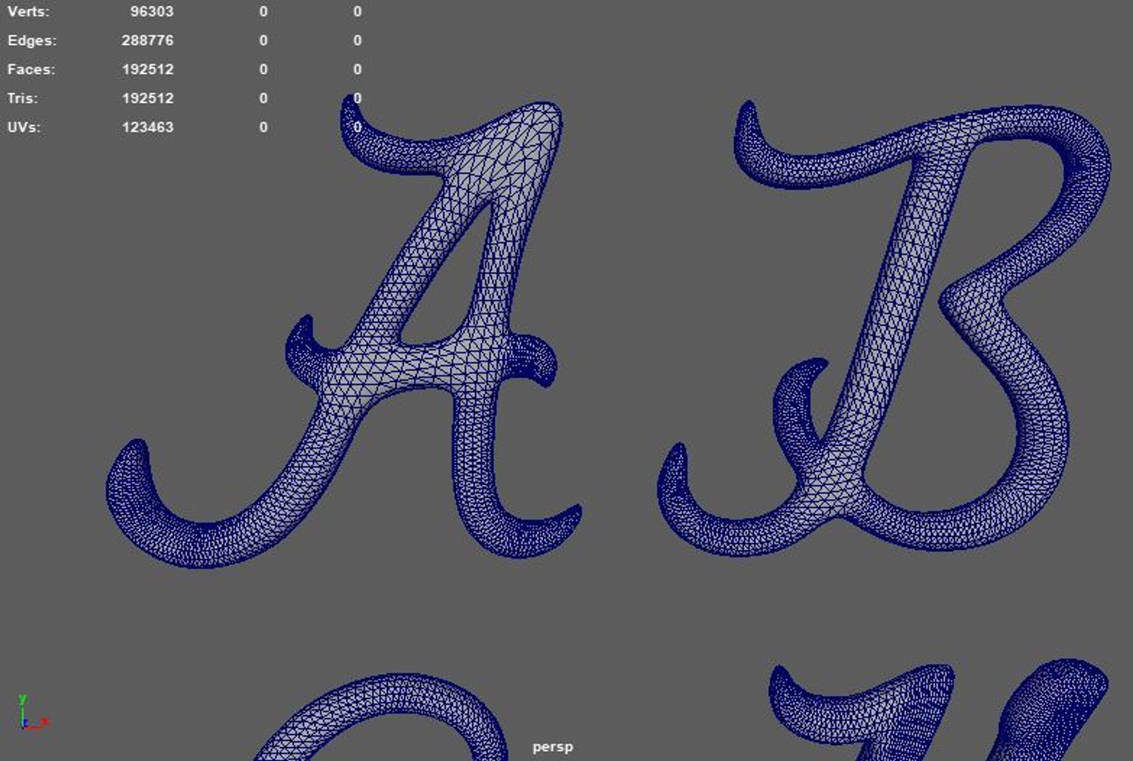 Cool Alphabet Font 3D Model 3D Model - TurboSquid 2336085