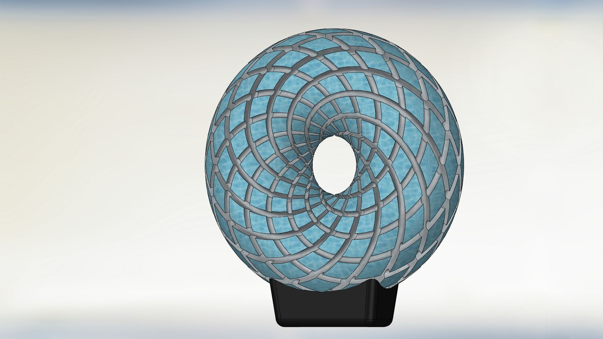 3D Rodin Coil Torus STL 12 INCHES Diameter Coil Coil Holder IToroid Vortex Coil 2 X 12 Groves ...