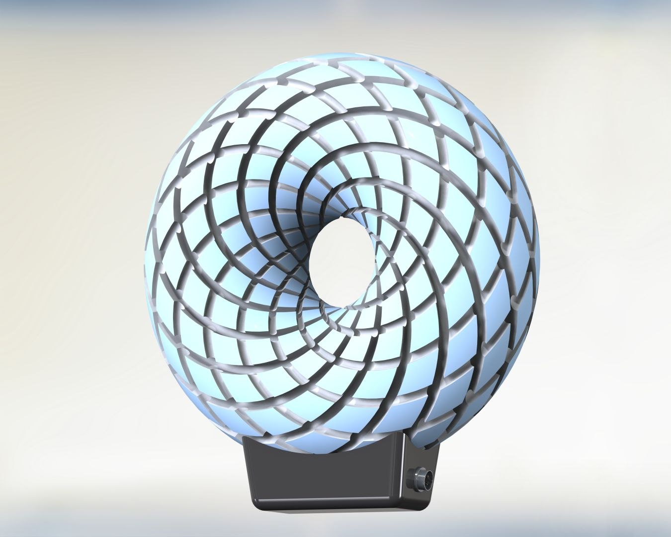 3D Rodin Coil Torus STL 12 INCHES Diameter Coil Coil Holder IToroid ...