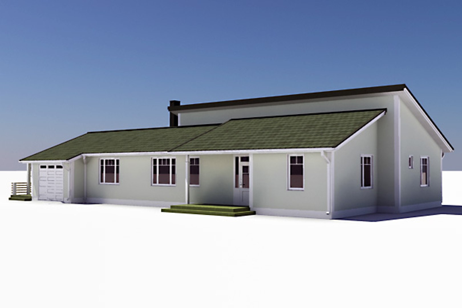 3d model of 20 frame houses nr
