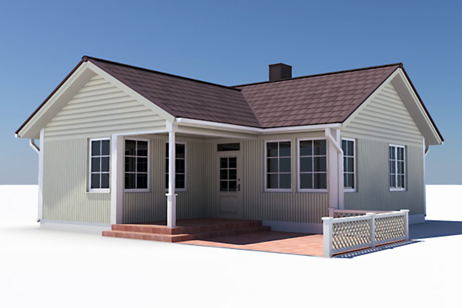 3d model of 20 frame houses nr