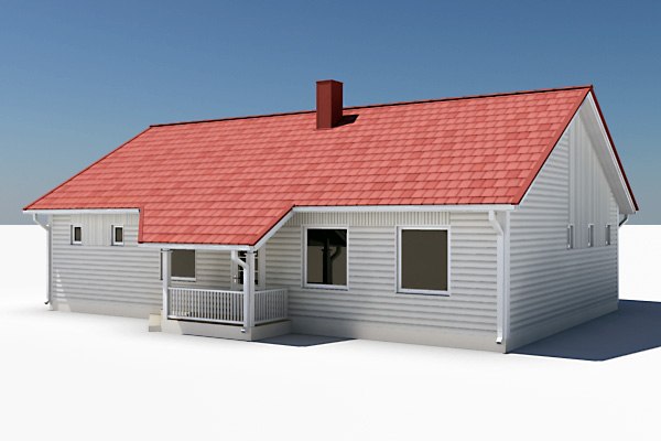 3d model of 20 frame houses nr