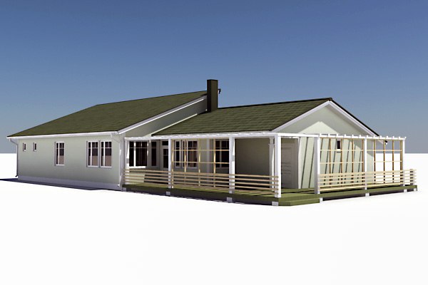 3d model of 20 frame houses nr