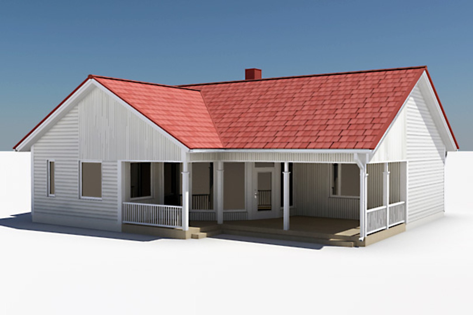 3d model of 20 frame houses nr