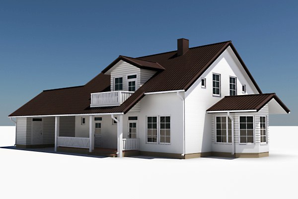 3d model of 20 frame houses nr