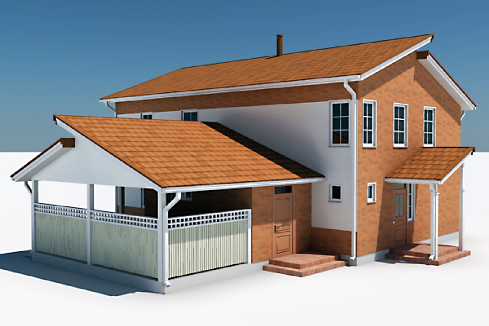 3d model of 20 frame houses nr