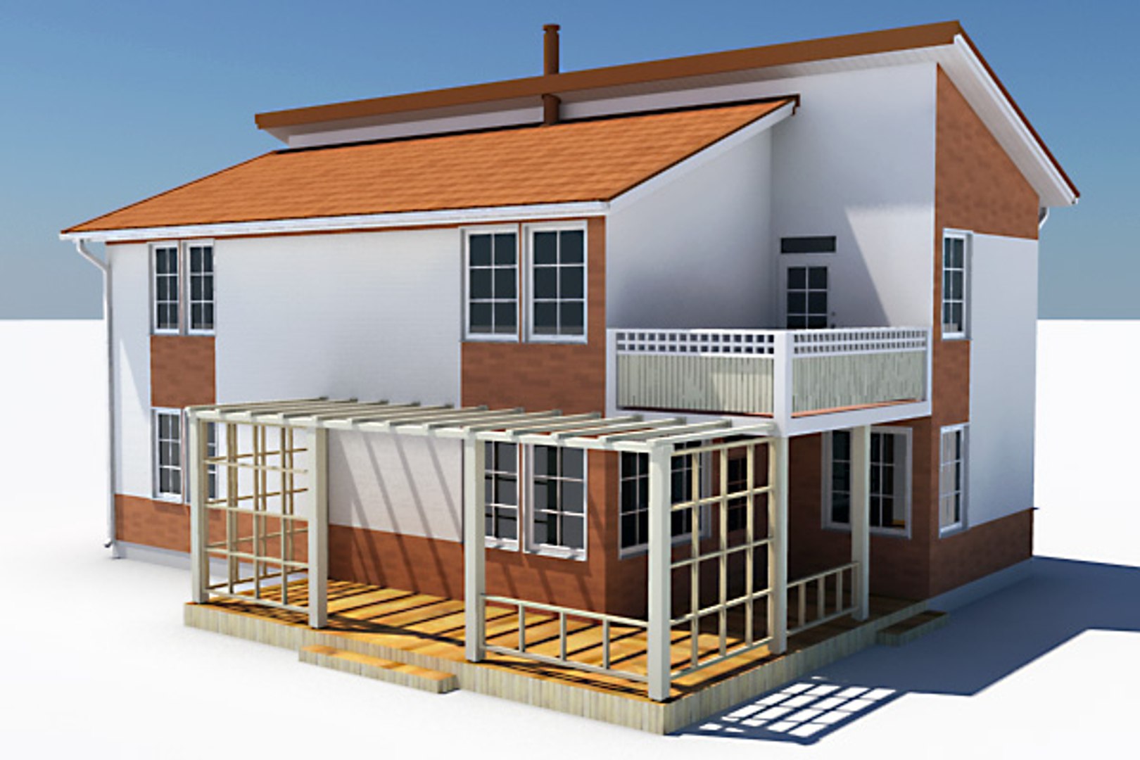 3d model of 20 frame houses nr