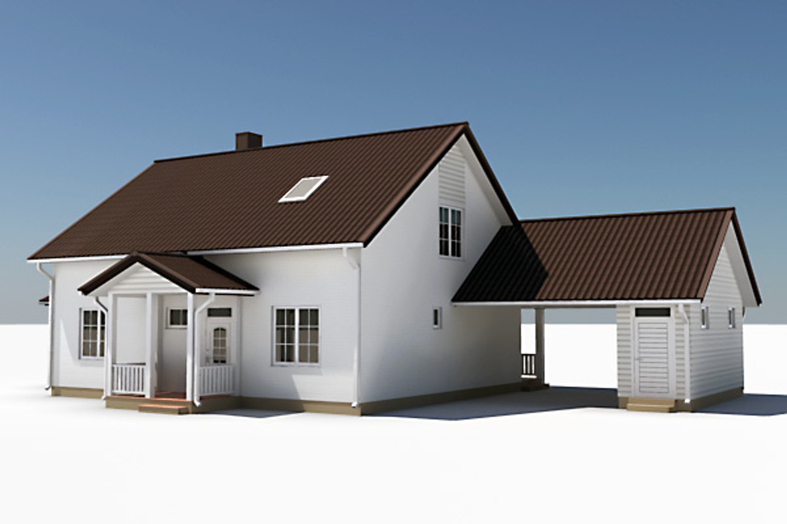 3d model of 20 frame houses nr