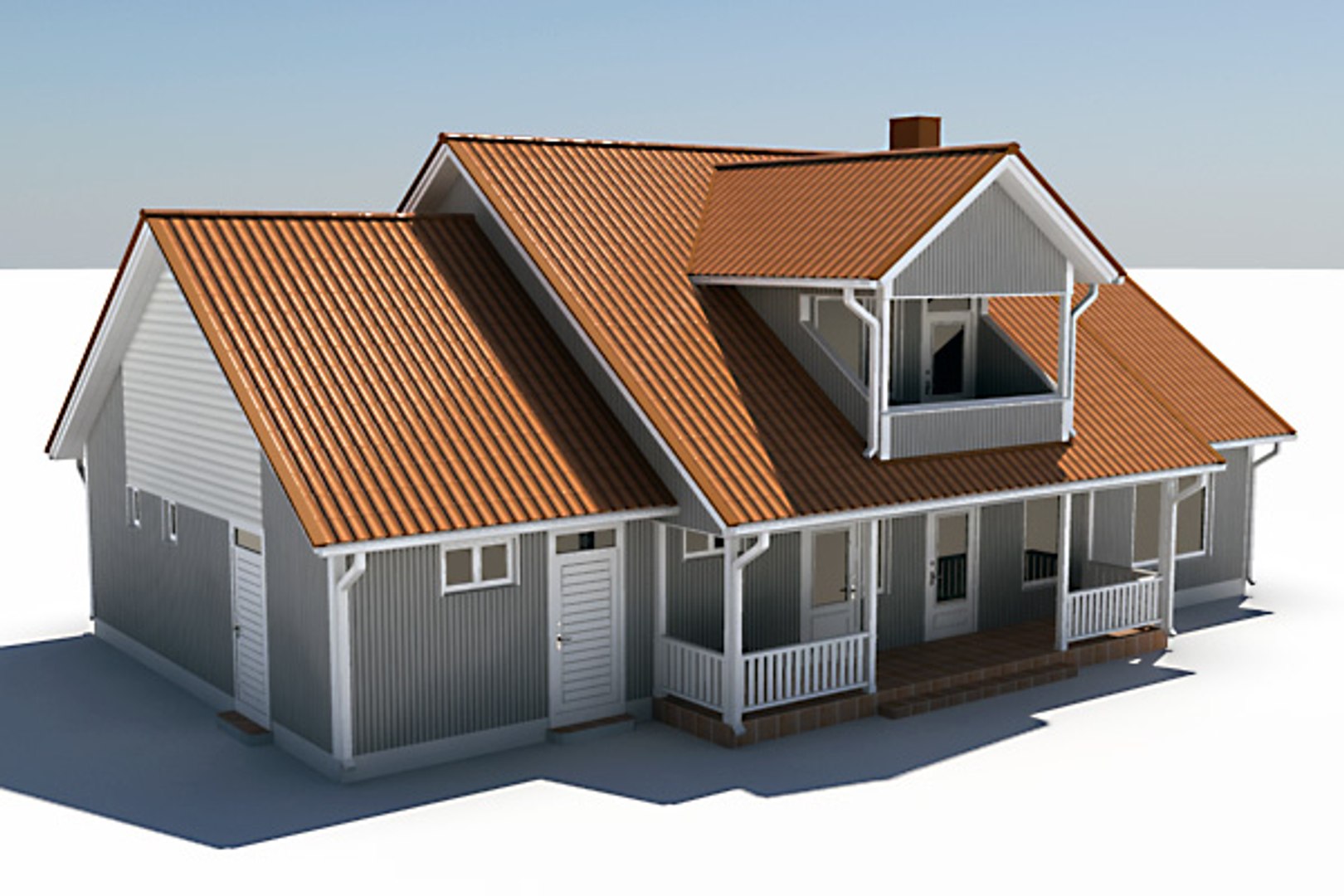 3d model of 20 frame houses nr