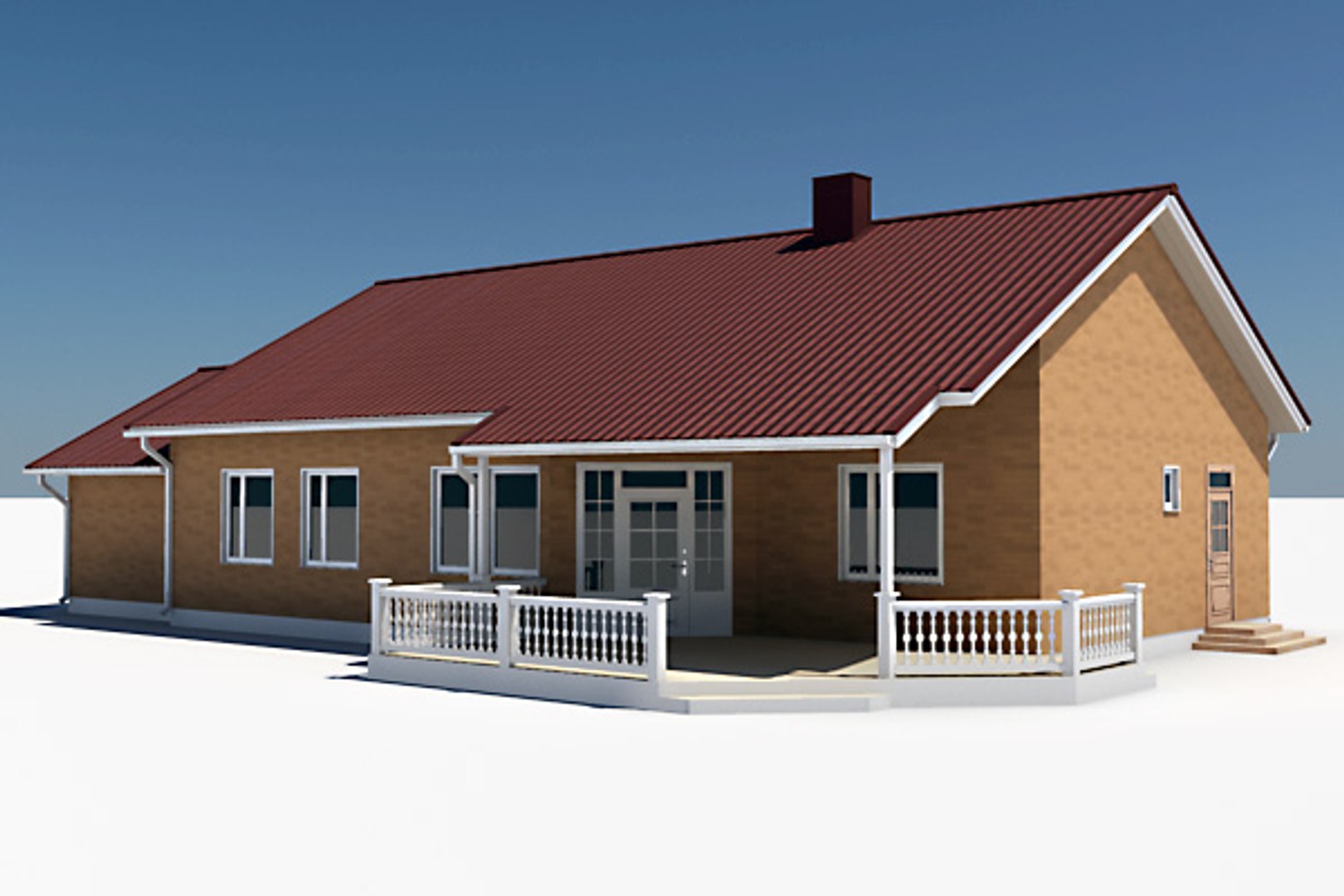 3d model of 20 frame houses nr