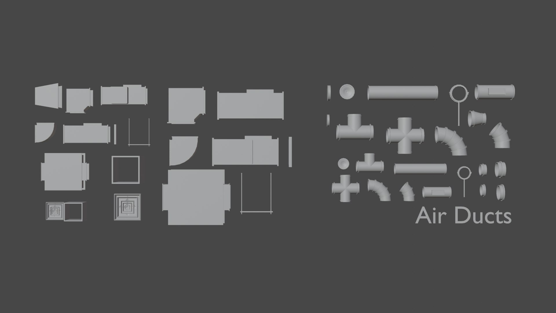 Air Duct Collection 3D Model - TurboSquid 1916463