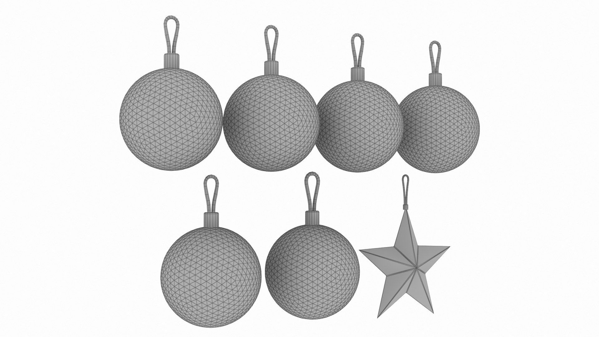 Christmas Element 5 In 1 3D Model - TurboSquid 2003407