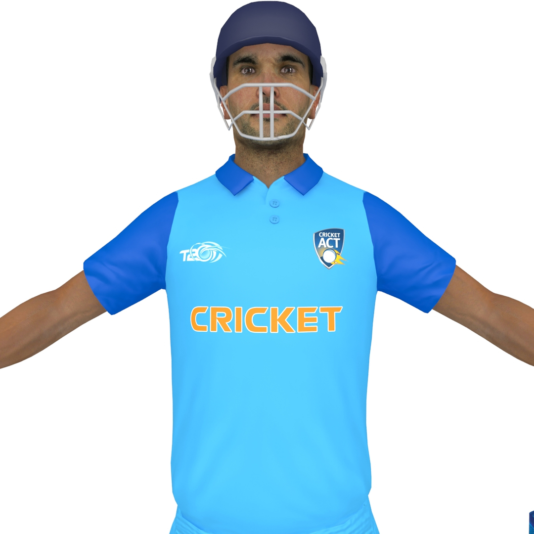 Pack cricket players man 3D - TurboSquid 1286328