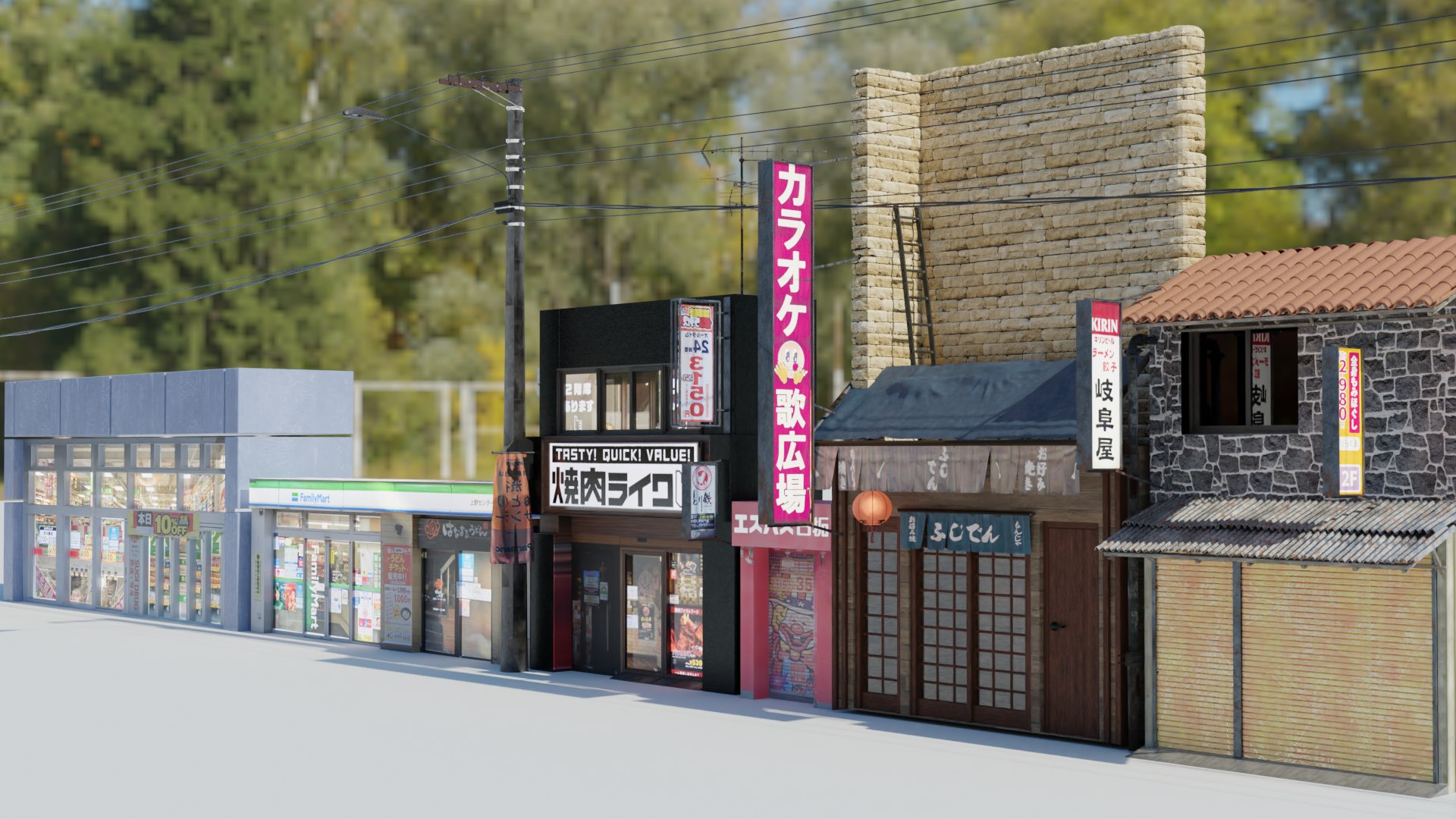 3D Japanese Stores - Pack Premium - TurboSquid 1956924