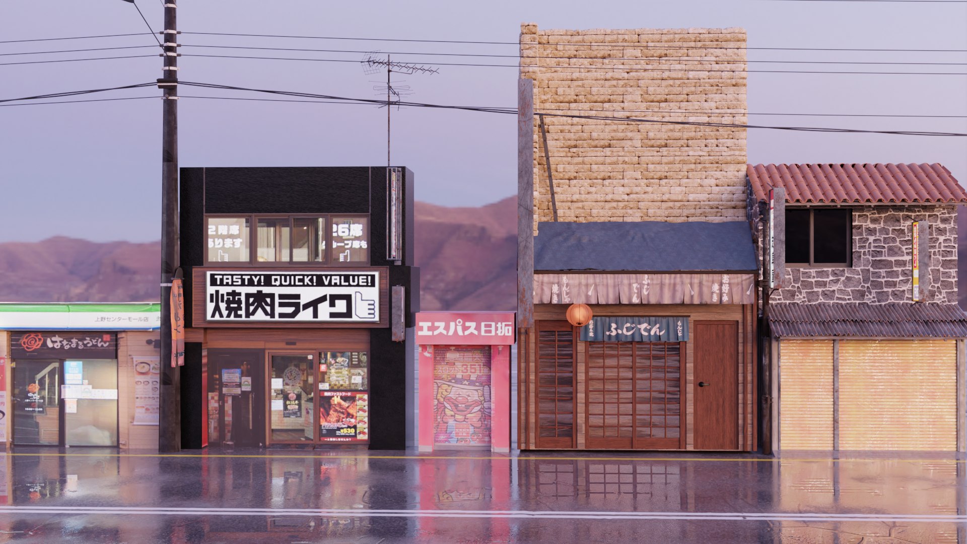 3D Japanese Stores - Pack Premium - TurboSquid 1956924