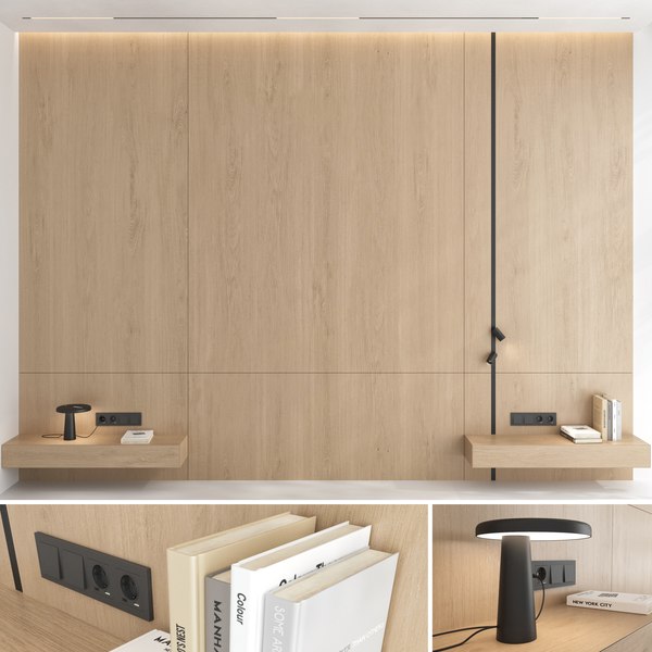 modelo 3d Decorative wall panel set 85 - TurboSquid 1951289