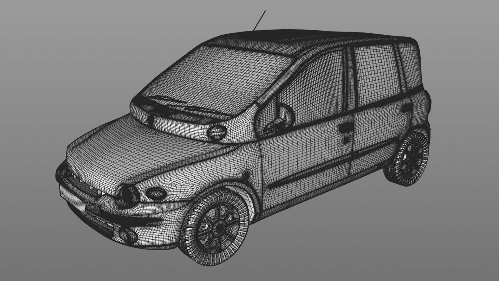 Fiat Multipla Model - TurboSquid 2326734