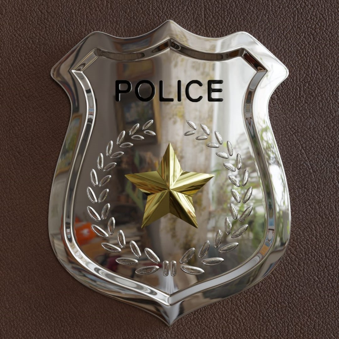 Police Badge Ready 3D Model - TurboSquid 1618714