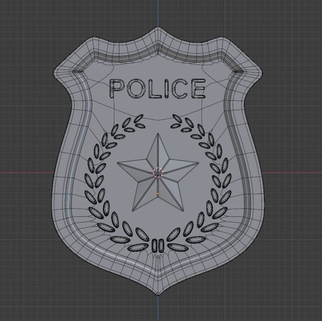 Police Badge Ready 3D Model - TurboSquid 1618714