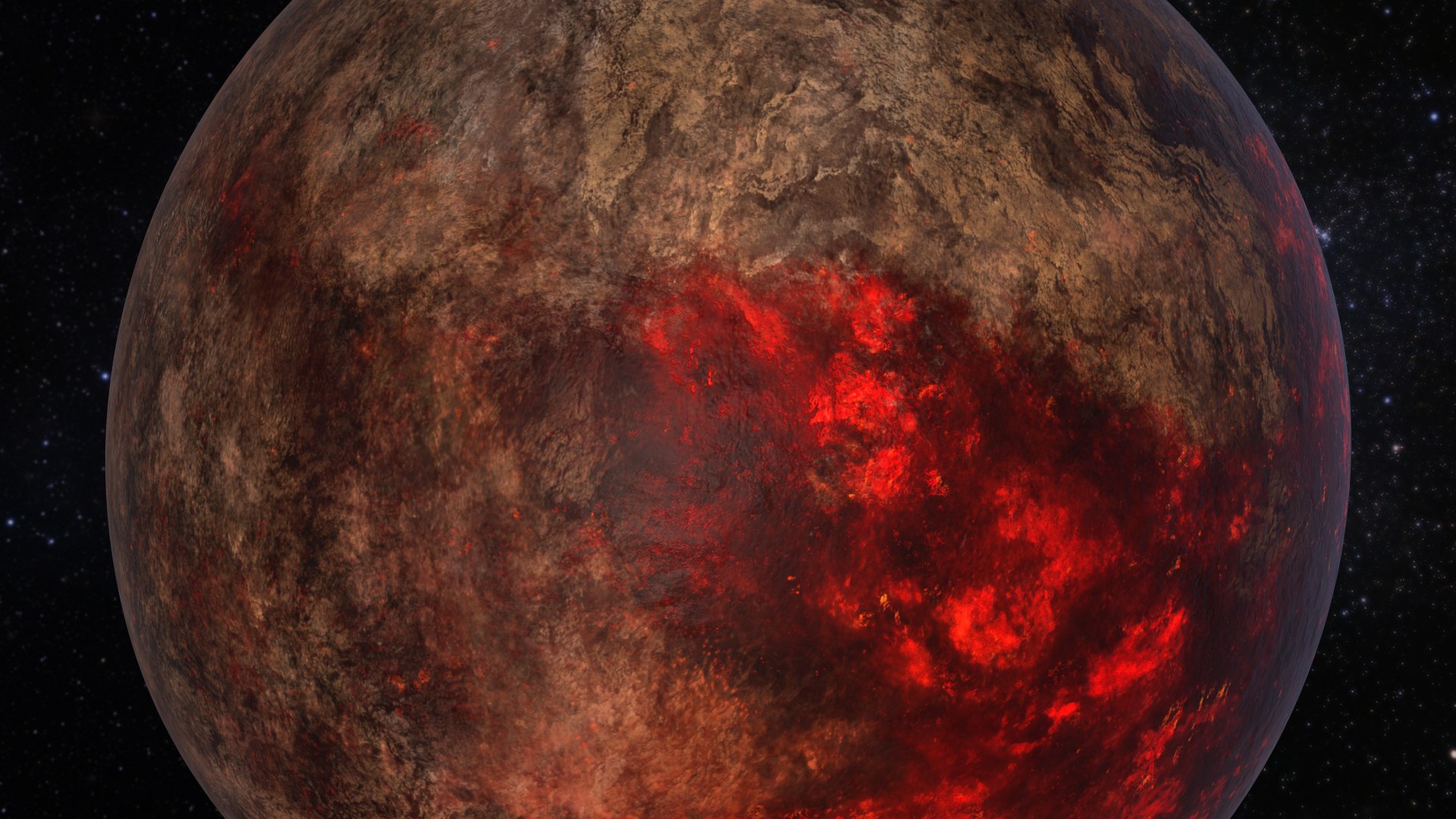 3D Lava Planet 55 Cancri Model - TurboSquid 1284051