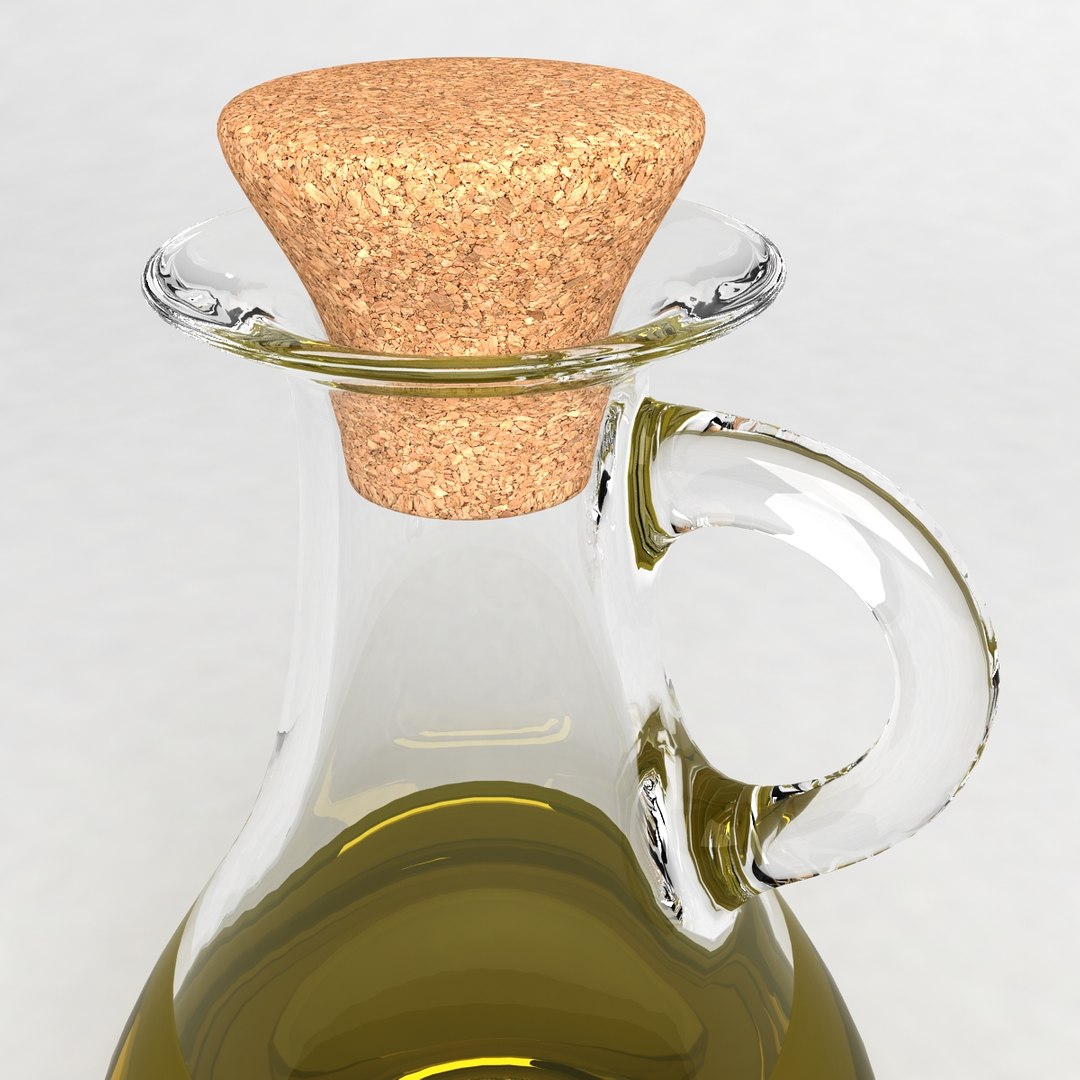 3d oil bottle model