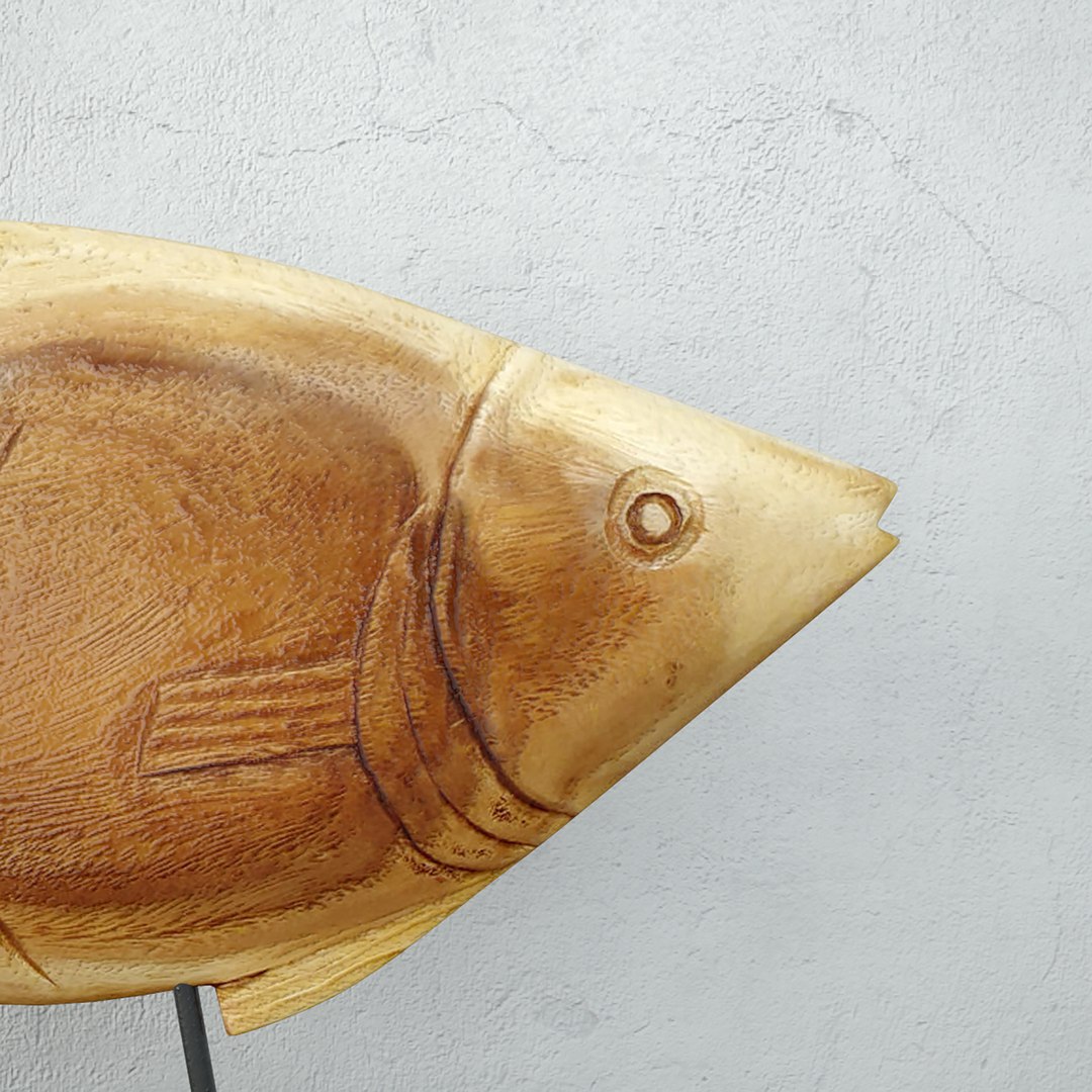 Wooden Fish Sculpture 1 3D Model - TurboSquid 2129759