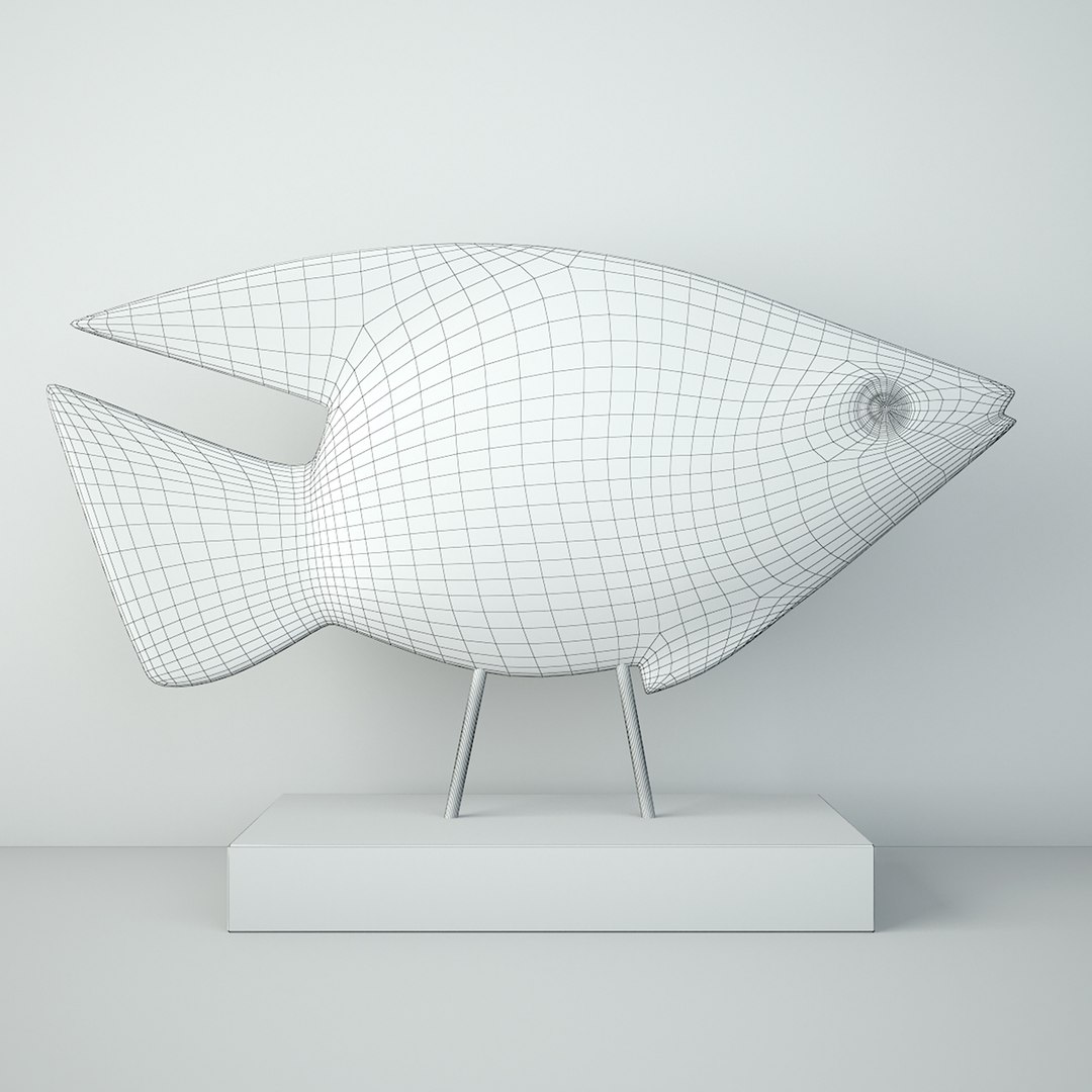 Wooden Fish Sculpture 1 3D Model - TurboSquid 2129759