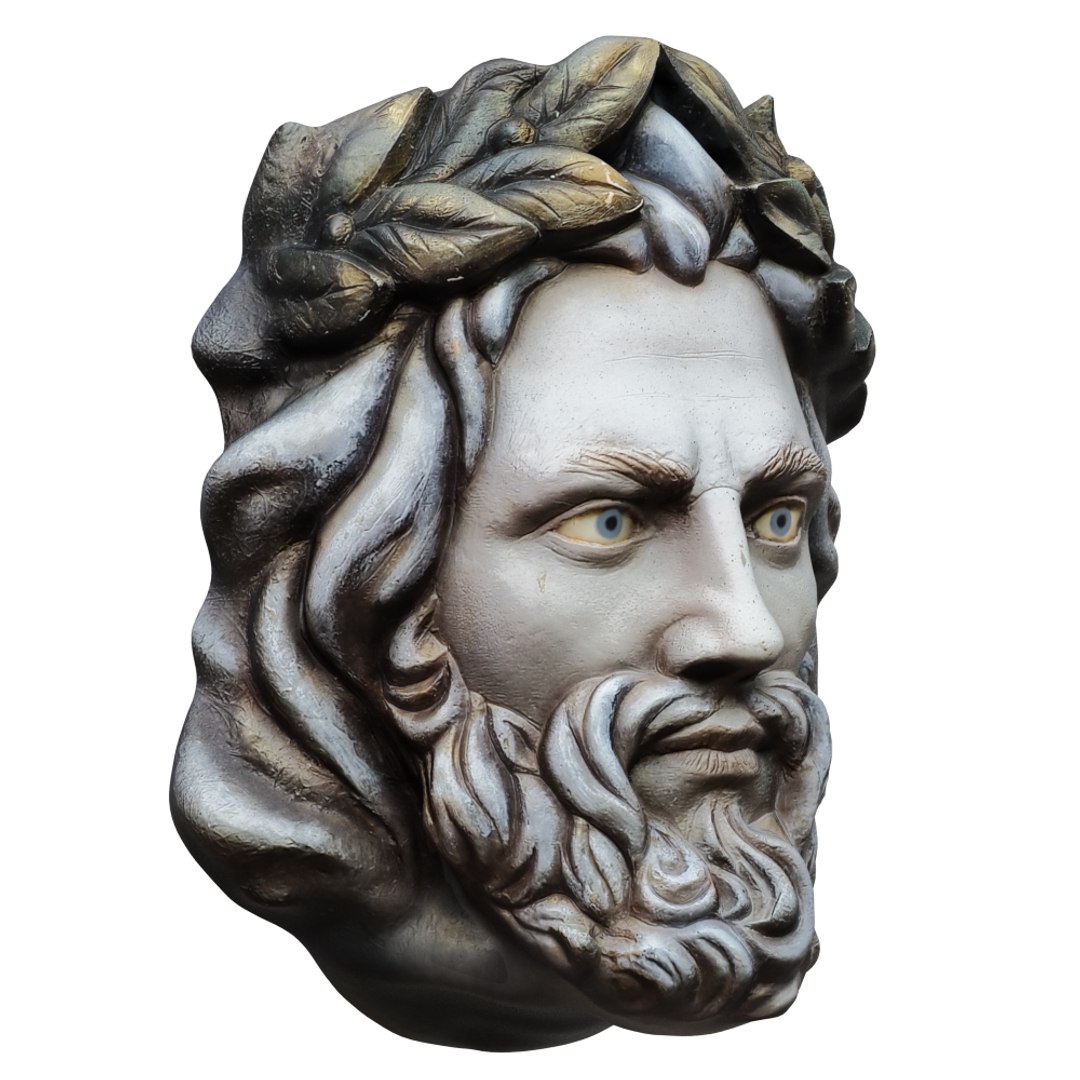 Zeus Head Wall 3D Model - TurboSquid 1669687