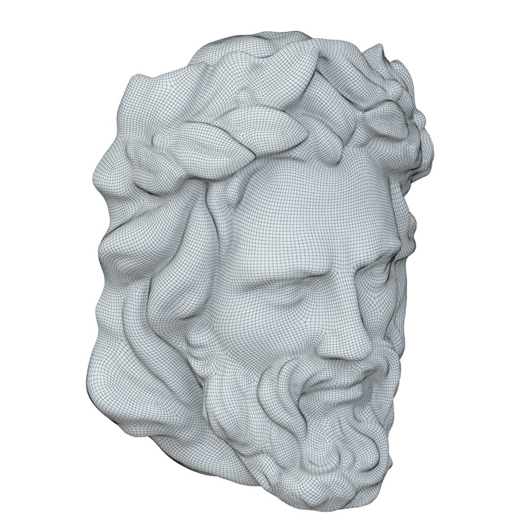 Zeus Head Wall 3D Model - TurboSquid 1669687