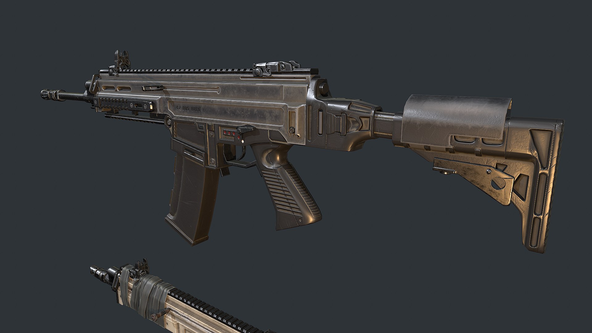 3D Model Ak12m Weapon - TurboSquid 1376255