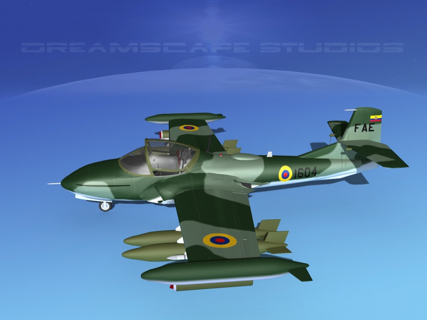 3d Cessna A-37 Dragonfly