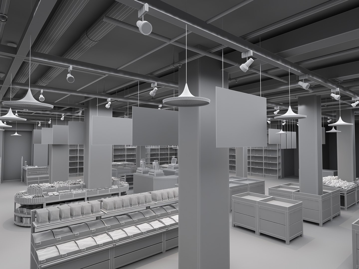 Supermarket 1 3D model - TurboSquid 2063813