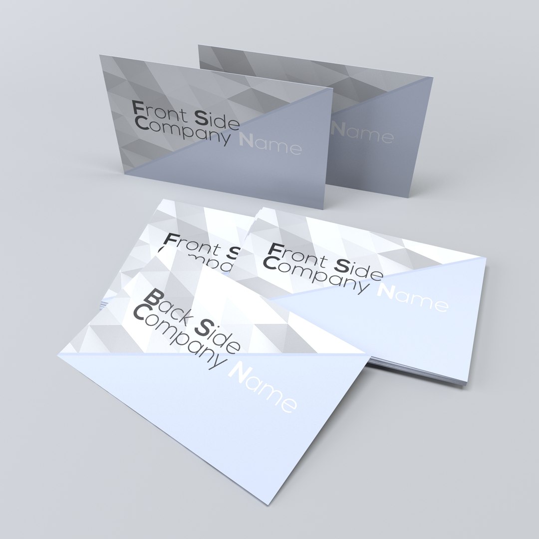 Free business card display 3D model - TurboSquid 1249110