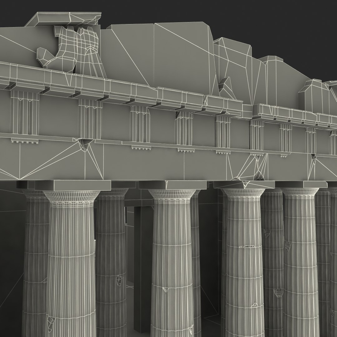 parthenon v2 3d model