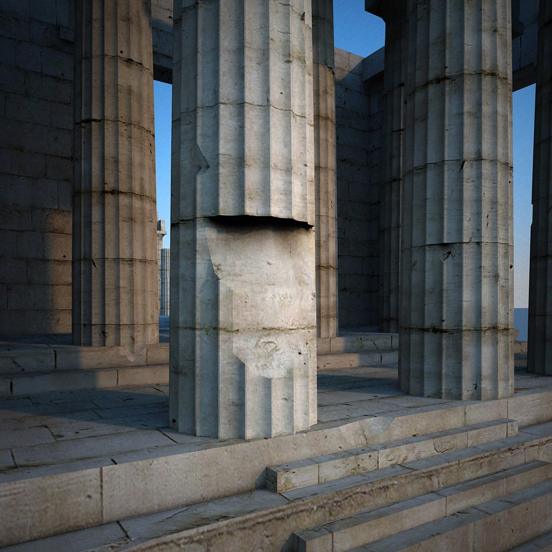 parthenon v2 3d model