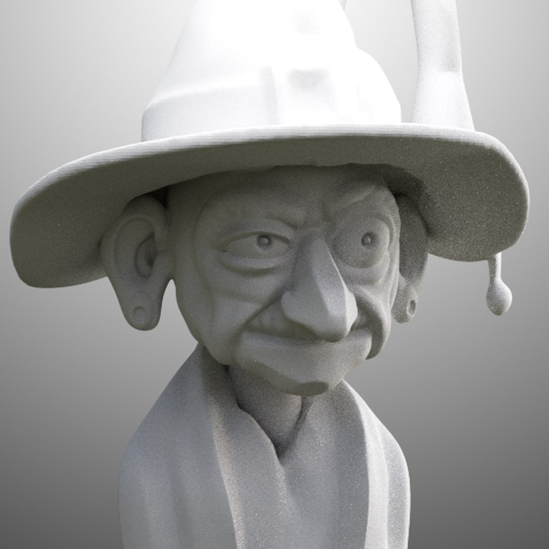 Free Cartoon Witch 3d Model