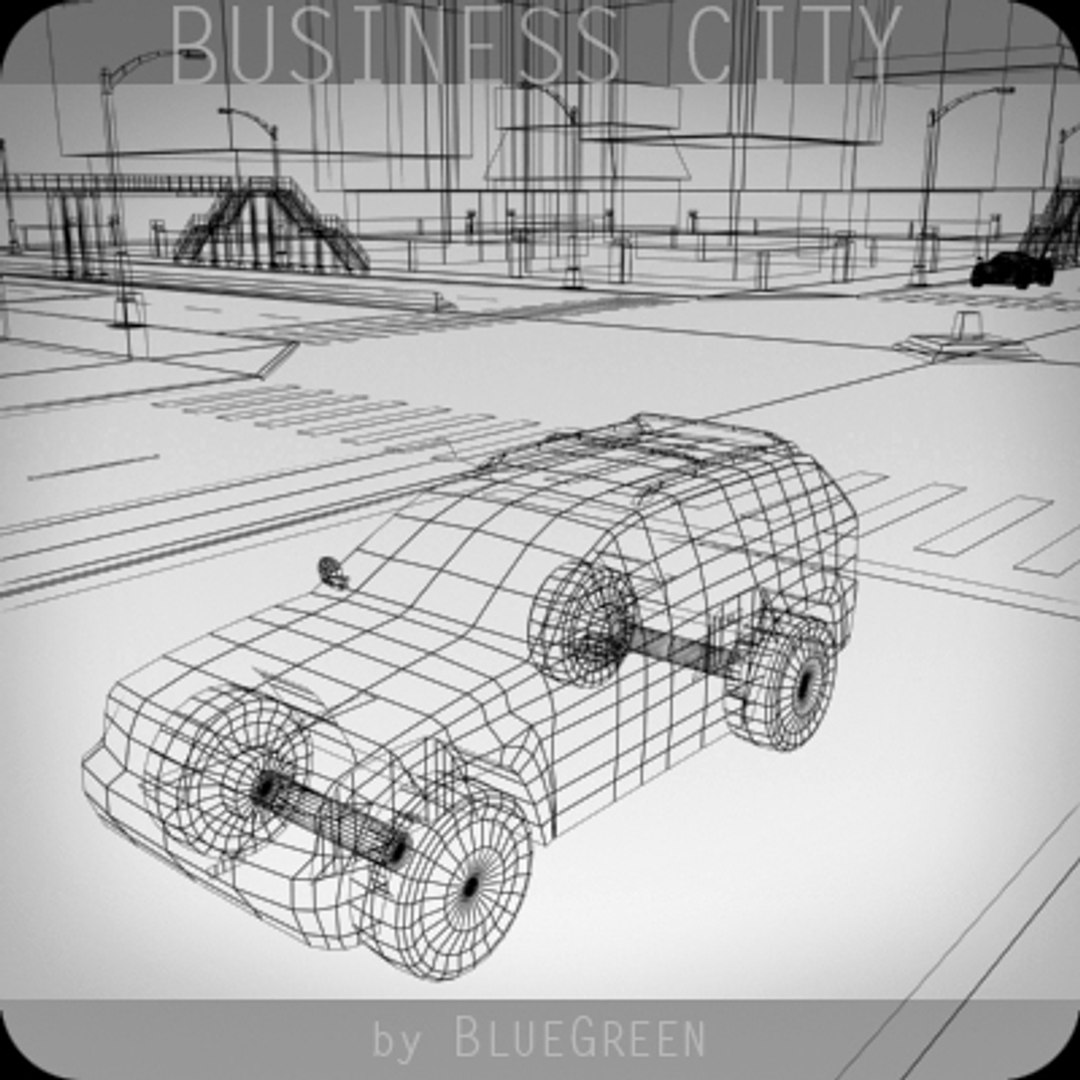 Business City Buildings 3d Obj