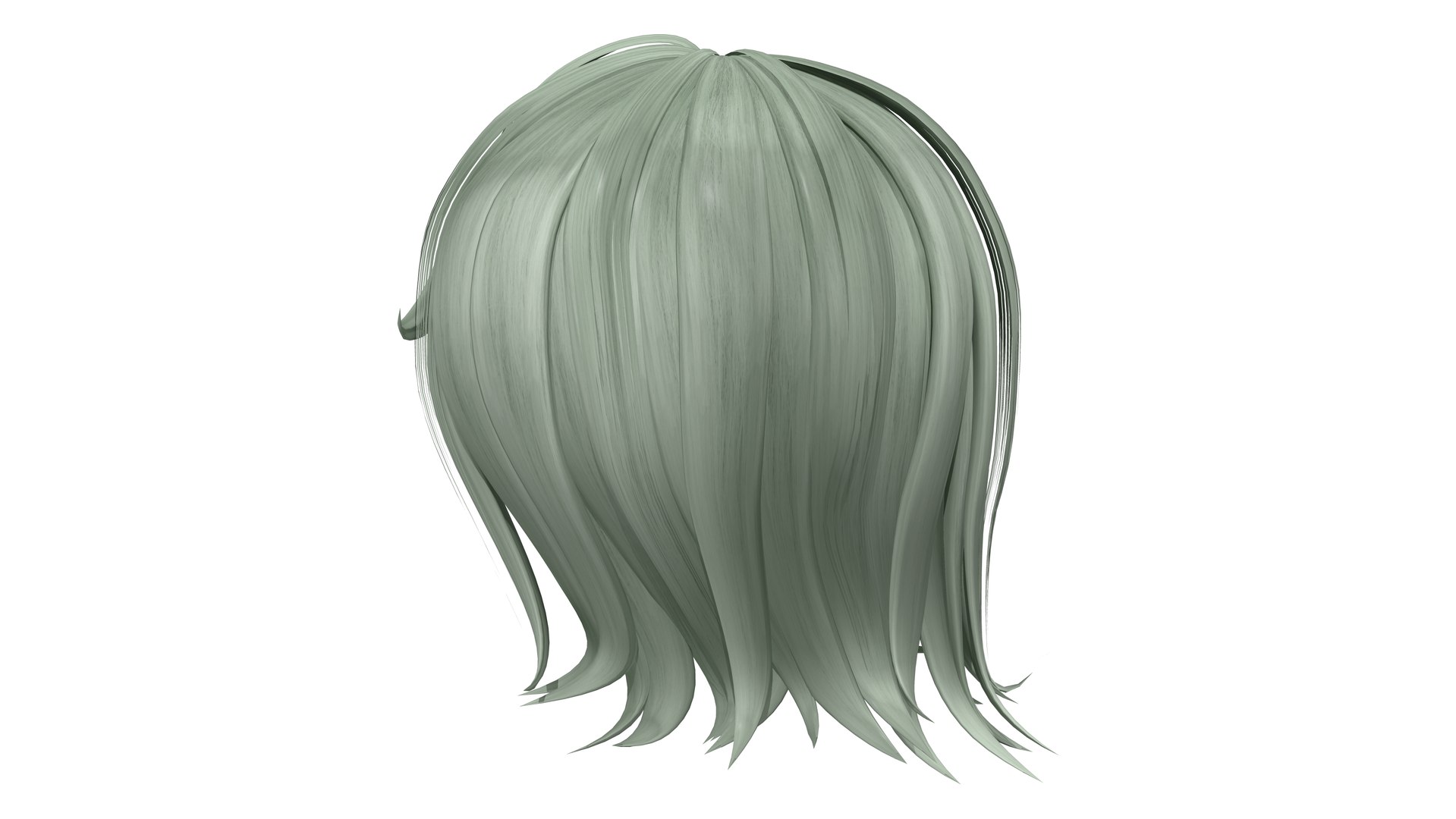 3D Sage Hair Model - TurboSquid 2000868