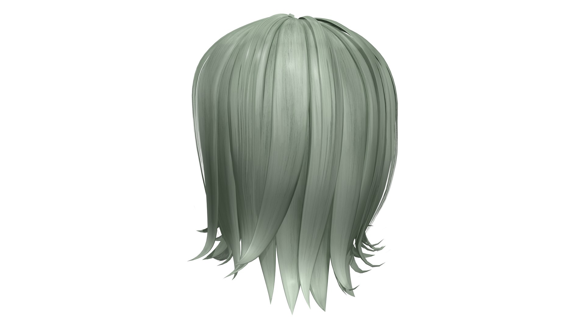 3D Sage Hair Model - TurboSquid 2000868
