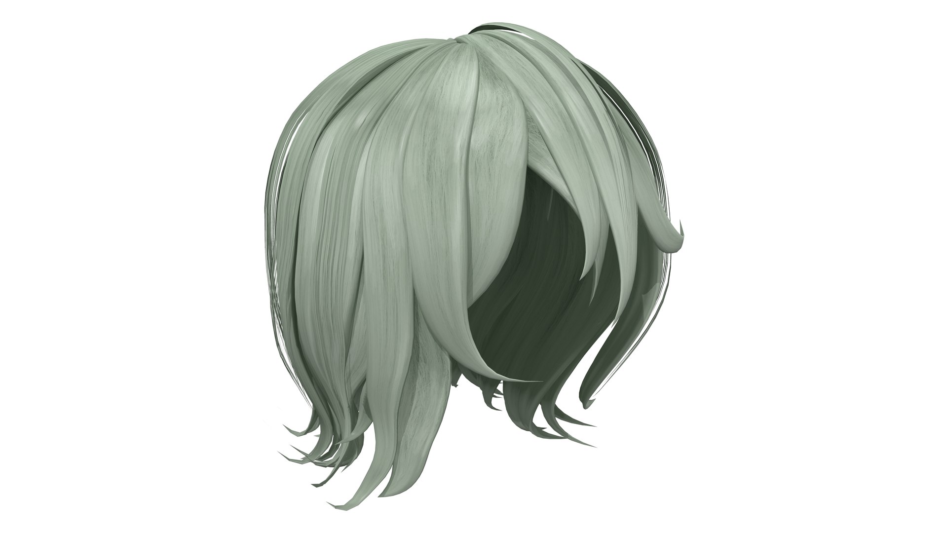 3D Sage Hair Model - TurboSquid 2000868