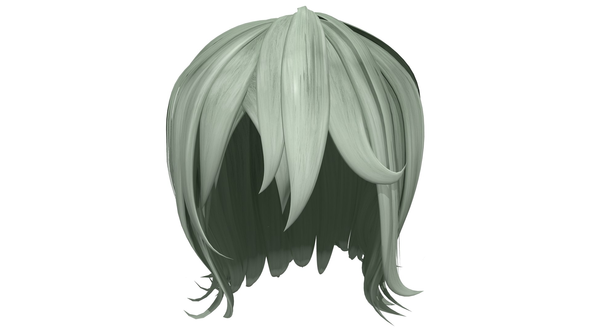 3D Sage Hair Model - TurboSquid 2000868