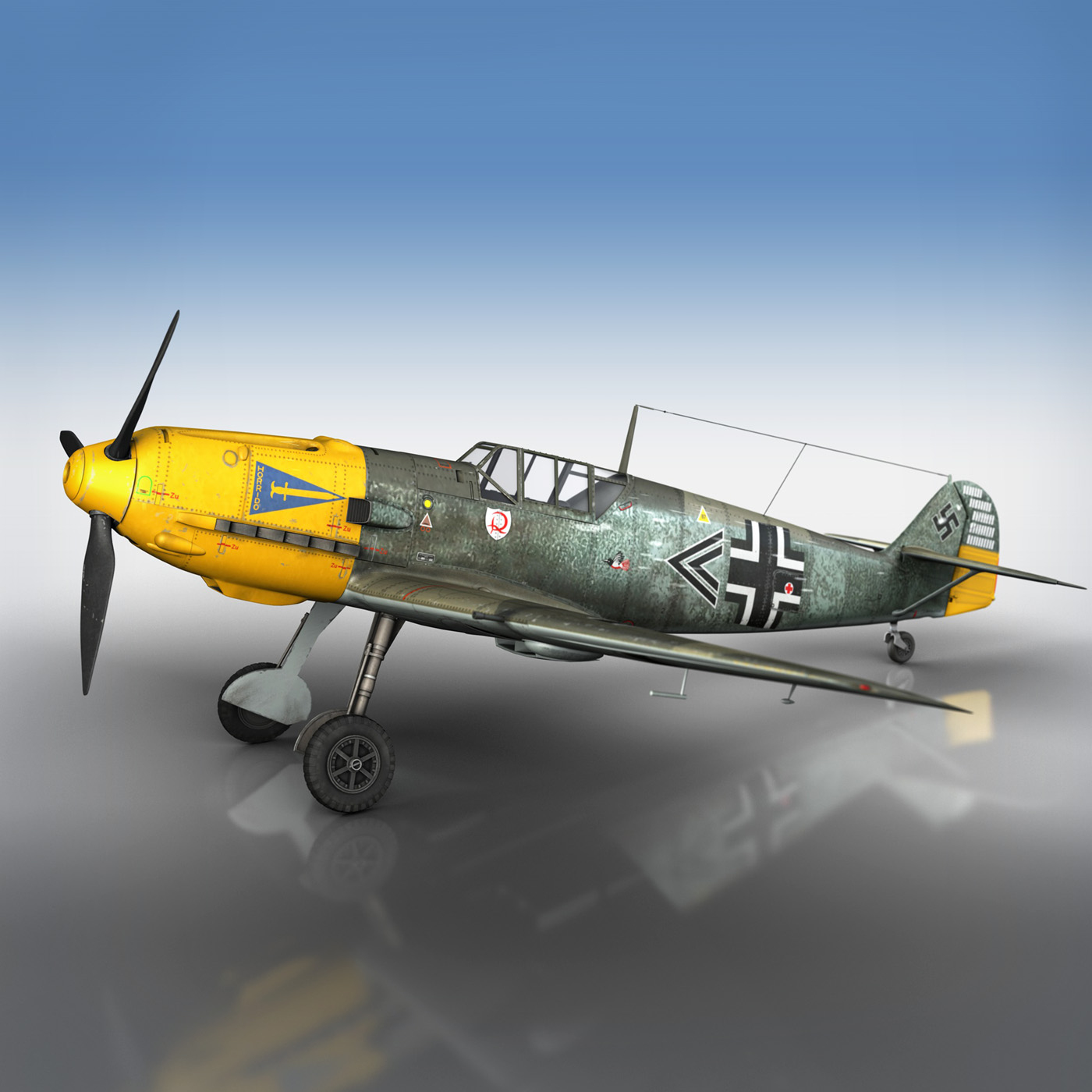 Messerschmitt - bf-109 model - TurboSquid 1338796