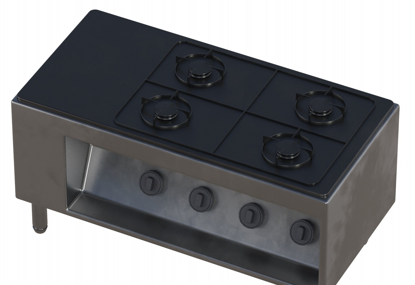 3D Flush Cooktop With Gas - TurboSquid 1736192