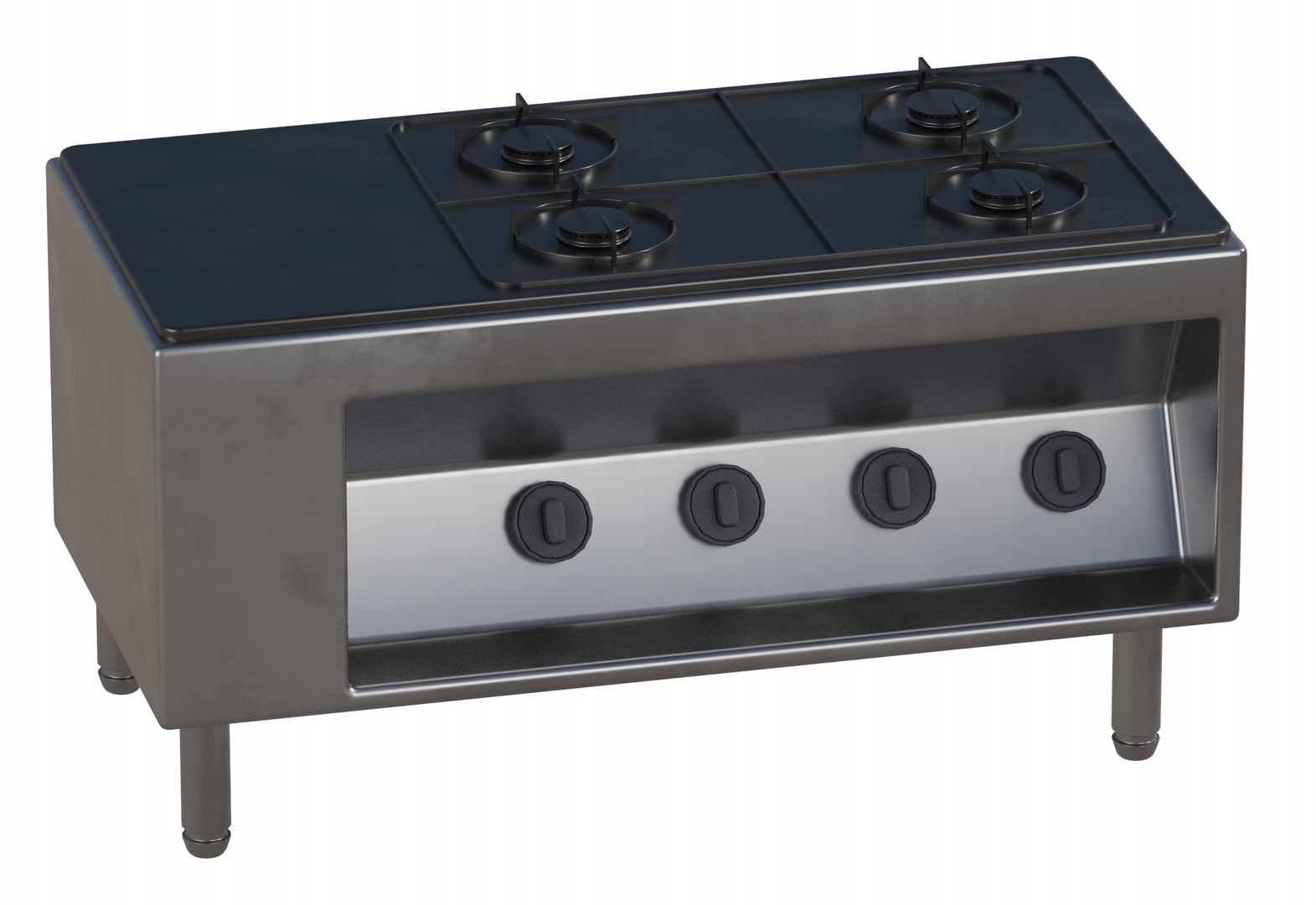 3D Flush Cooktop With Gas - TurboSquid 1736192