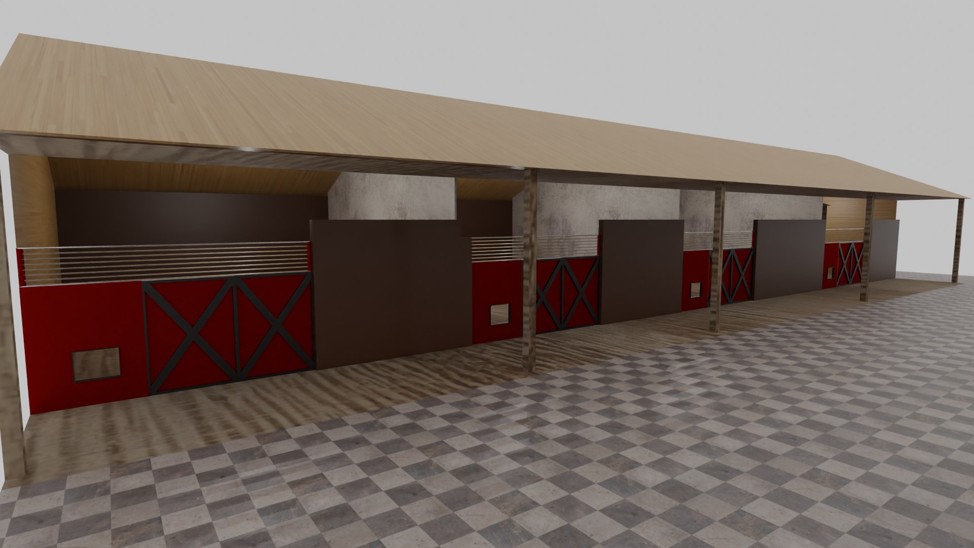 3D Horse Stable - TurboSquid 2159159