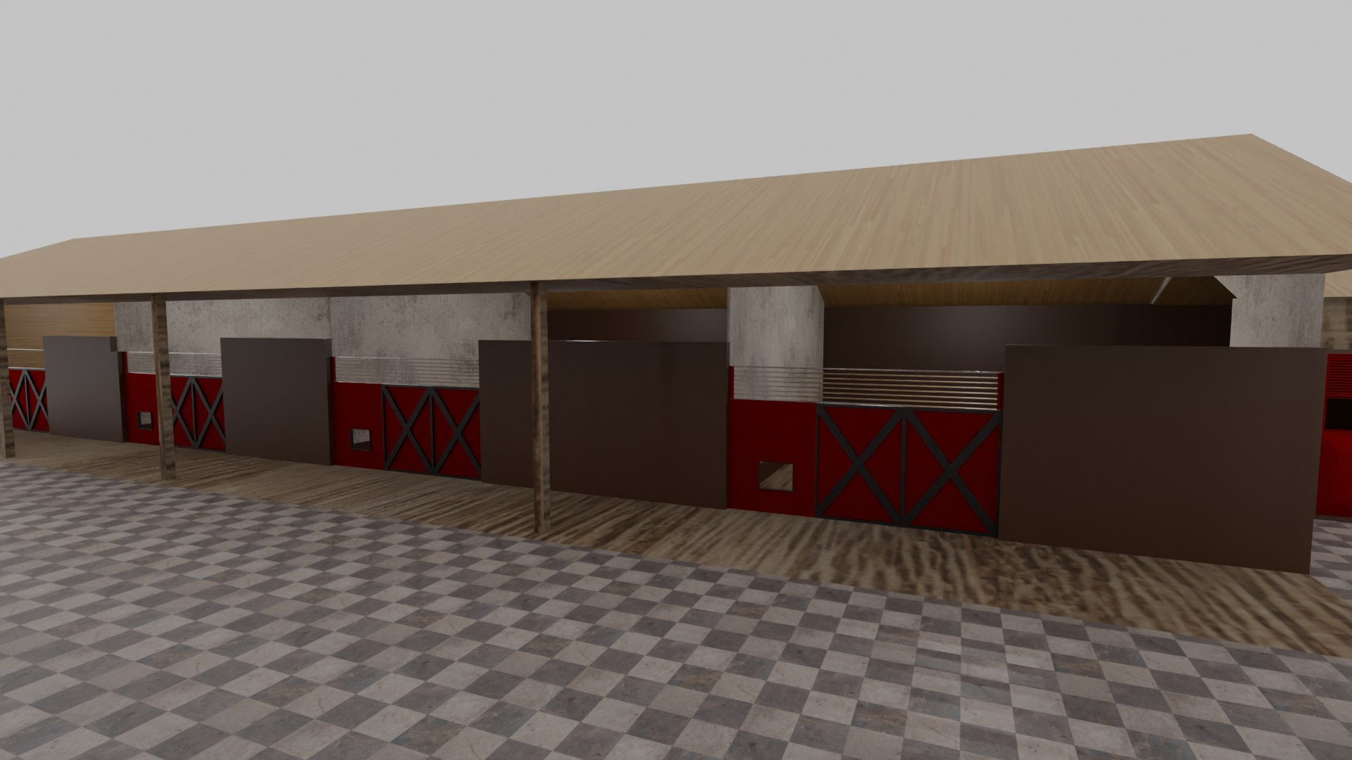 3D Horse Stable - TurboSquid 2159159