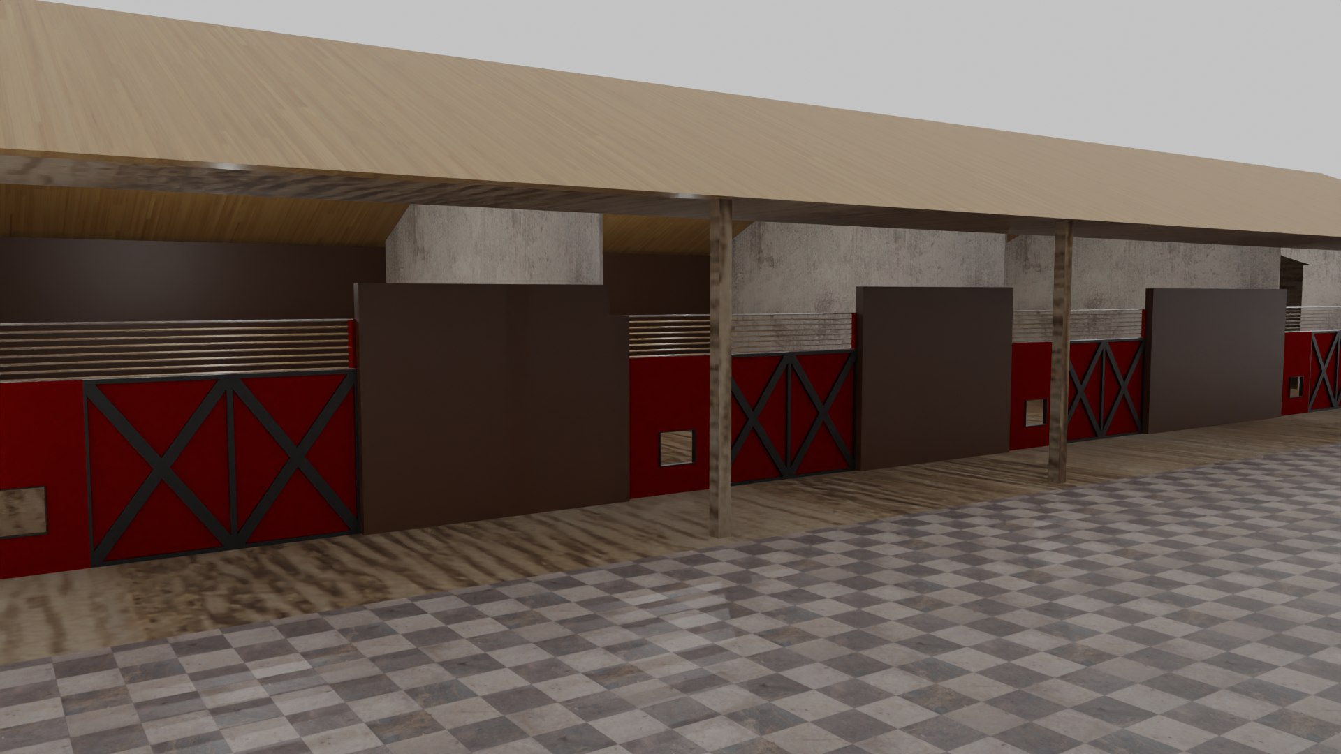 3D Horse Stable - TurboSquid 2159159